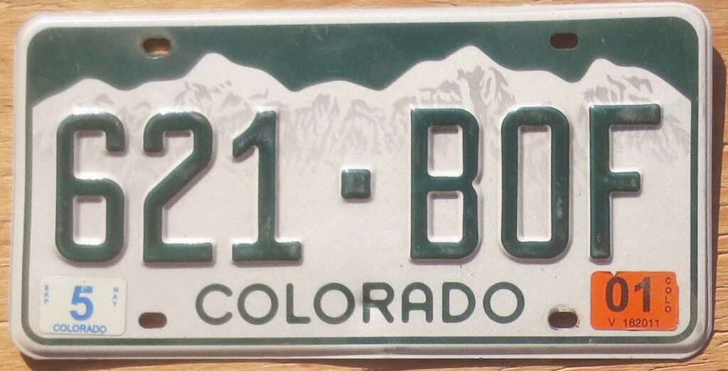 1969 Colorado depot tag mint - Automobile License Plate Store ...