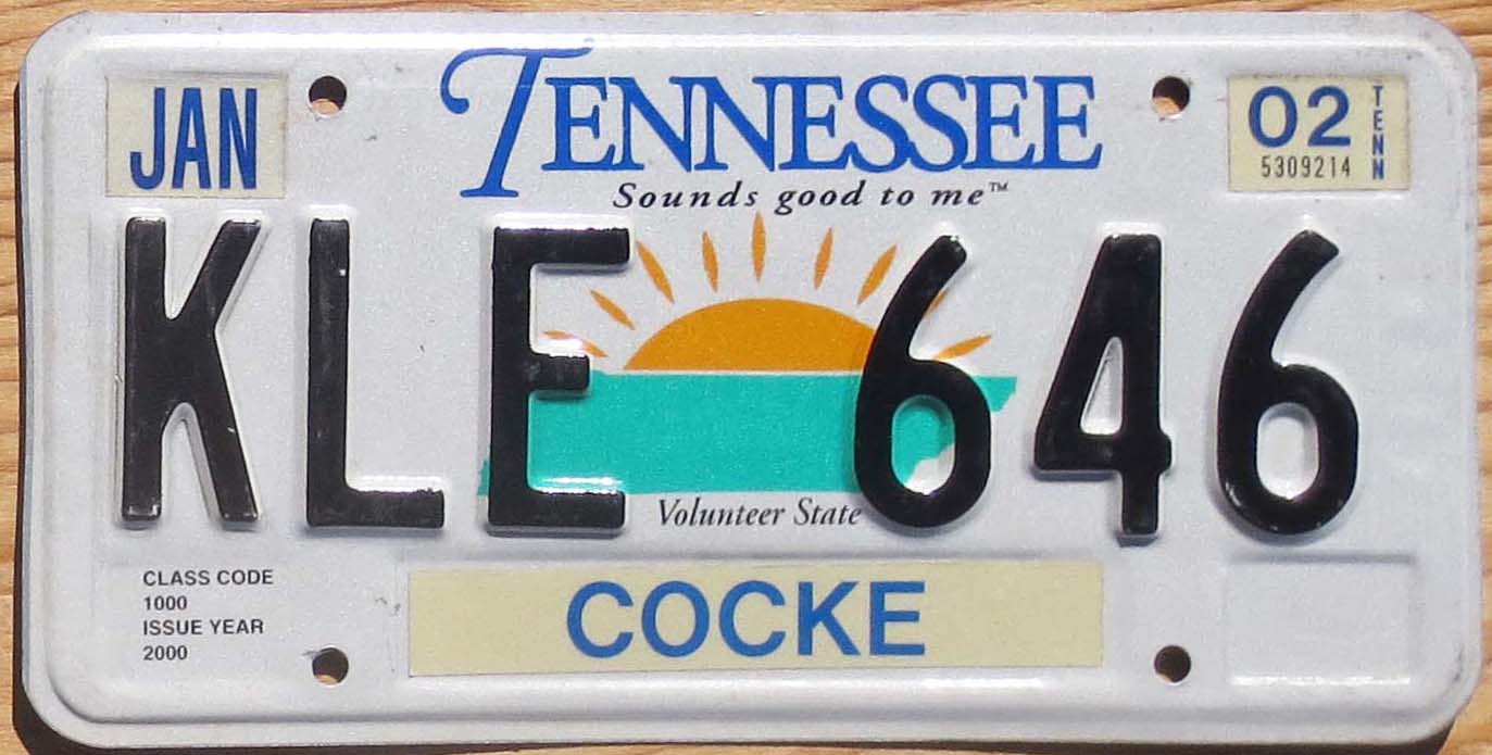 Tennessee | Product categories | Automobile License Plate Store ...