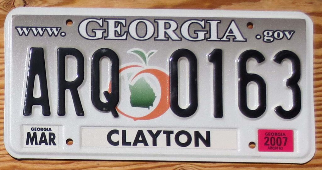 Georgia Archives - Automobile License Plate Store: Collectible License ...
