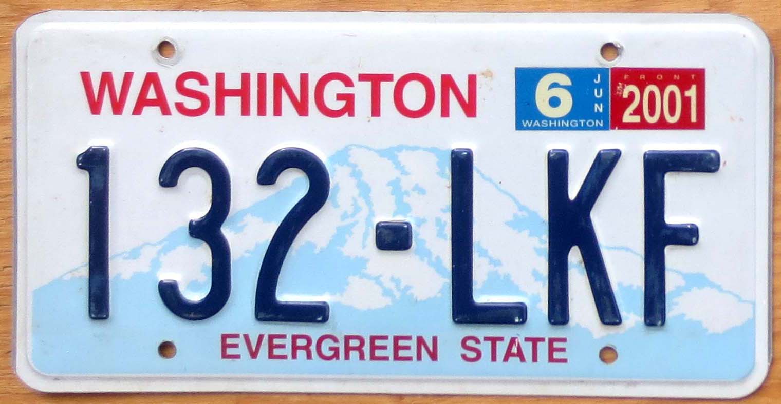 Washington | Product categories | Automobile License Plate Store ...
