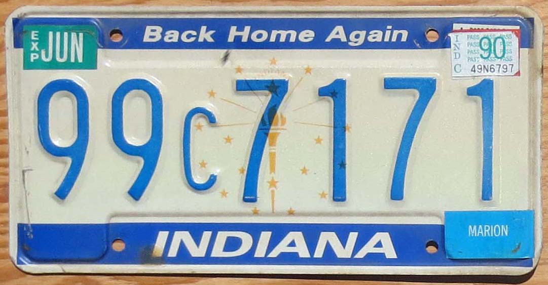 Indiana | Product categories | Automobile License Plate Store ...
