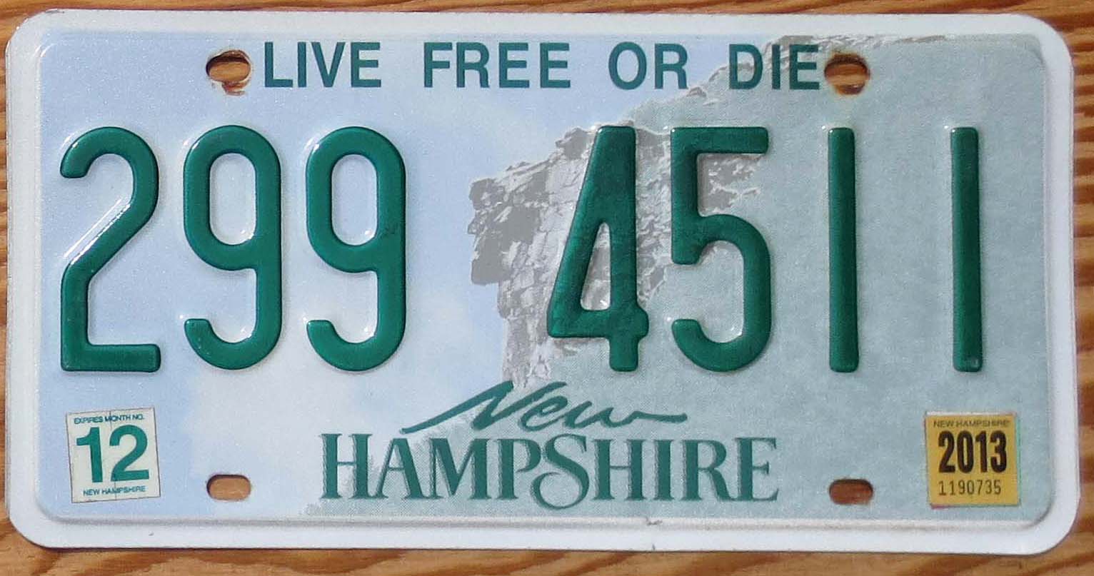 New Hampshire Archives - Automobile License Plate Store: Collectible ...