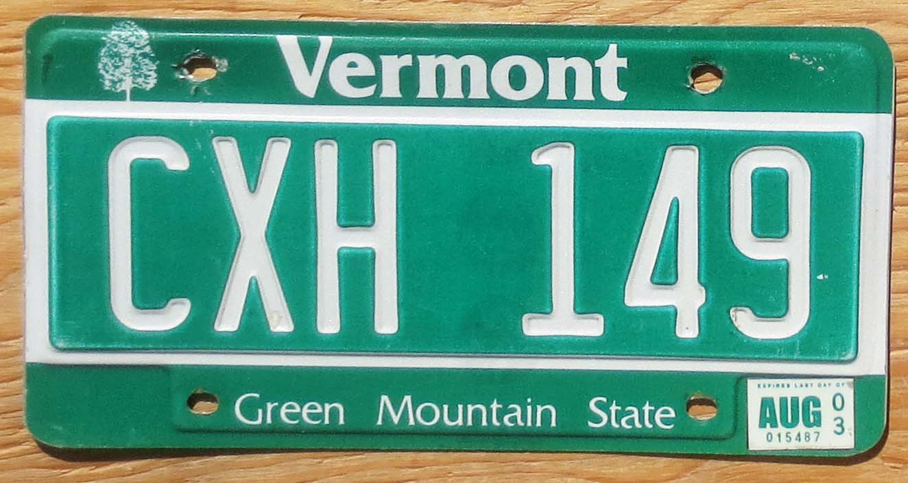 Vermont | Product categories | Automobile License Plate Store ...
