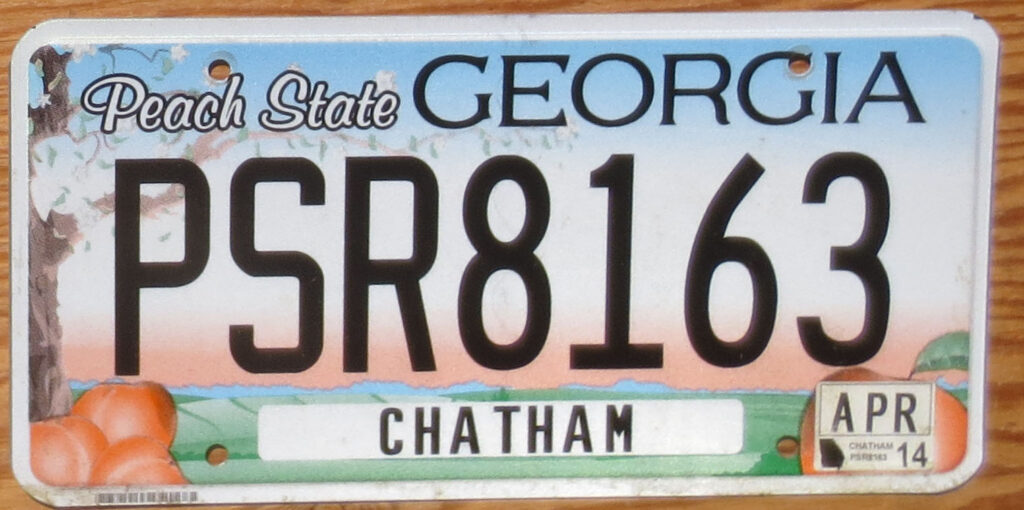 Georgia Archives - Automobile License Plate Store: Collectible License ...