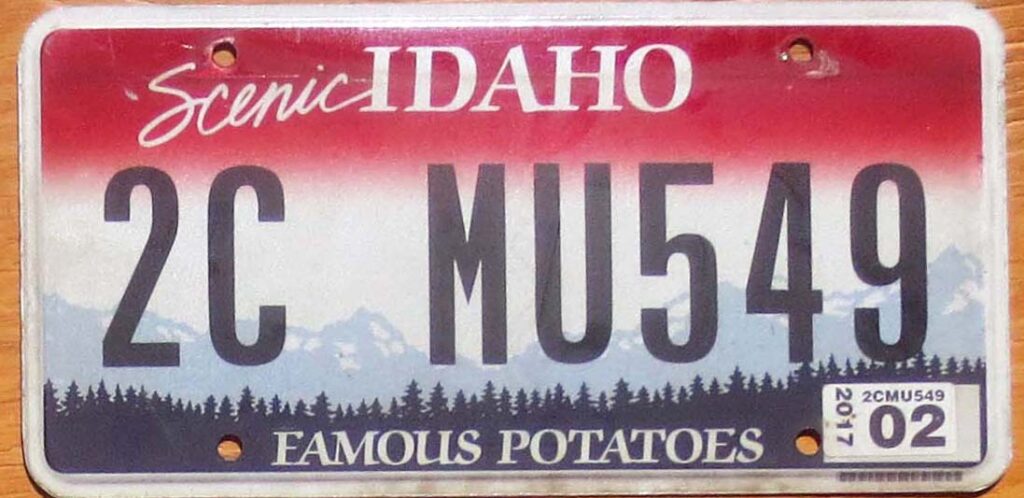 Idaho | Product categories | Automobile License Plate Store ...