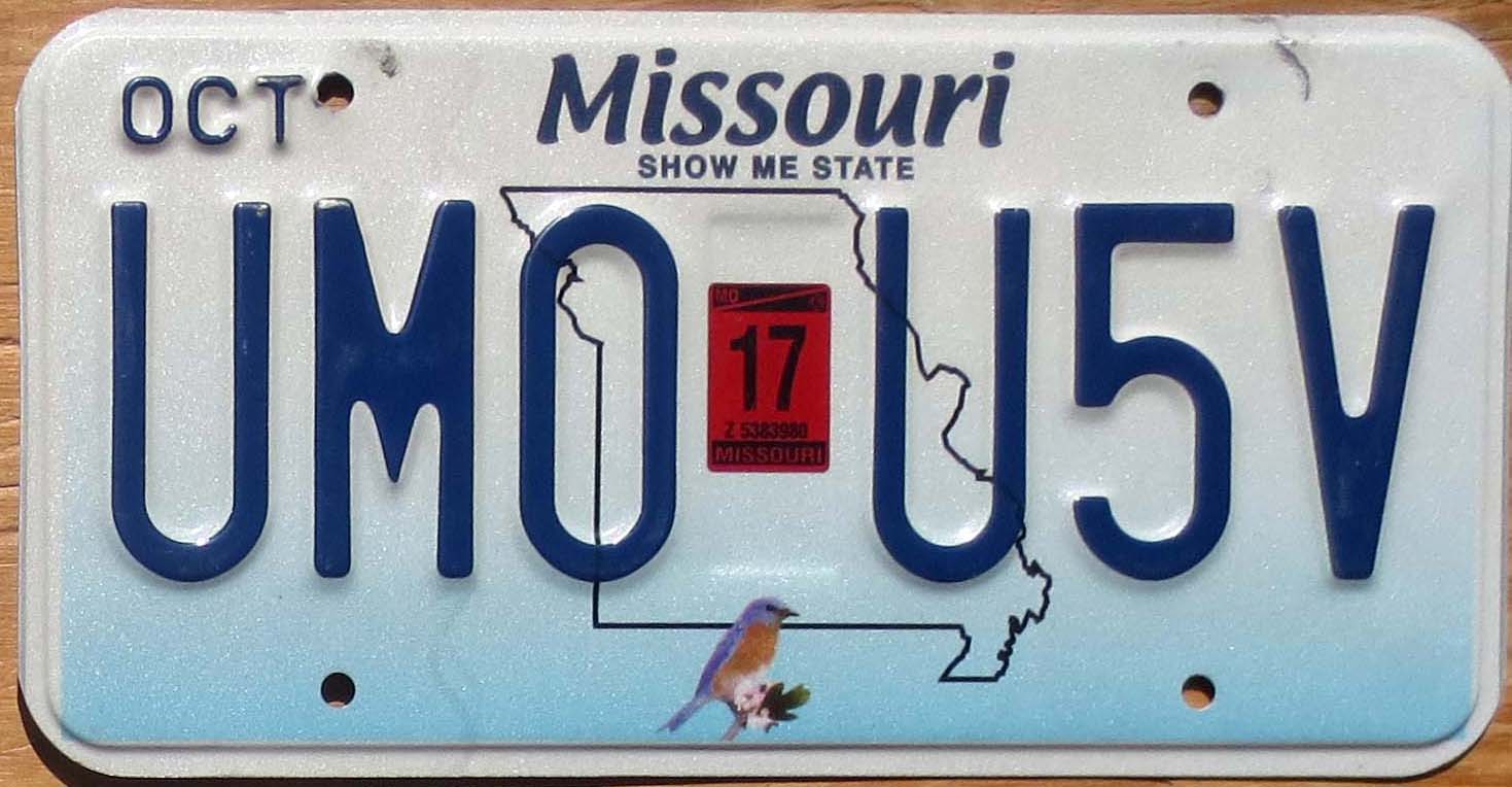 2017 Missouri vg | Automobile License Plate Store: Collectible License ...
