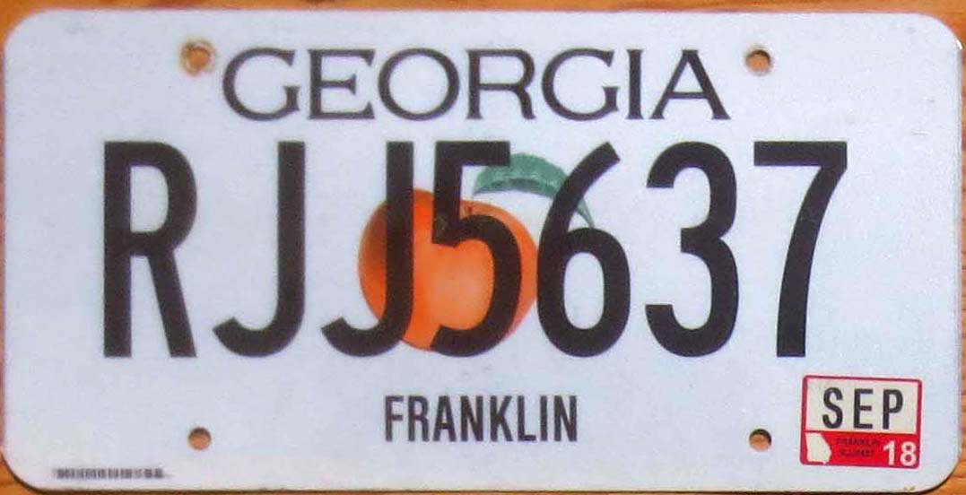 Georgia | Product categories | Automobile License Plate Store ...