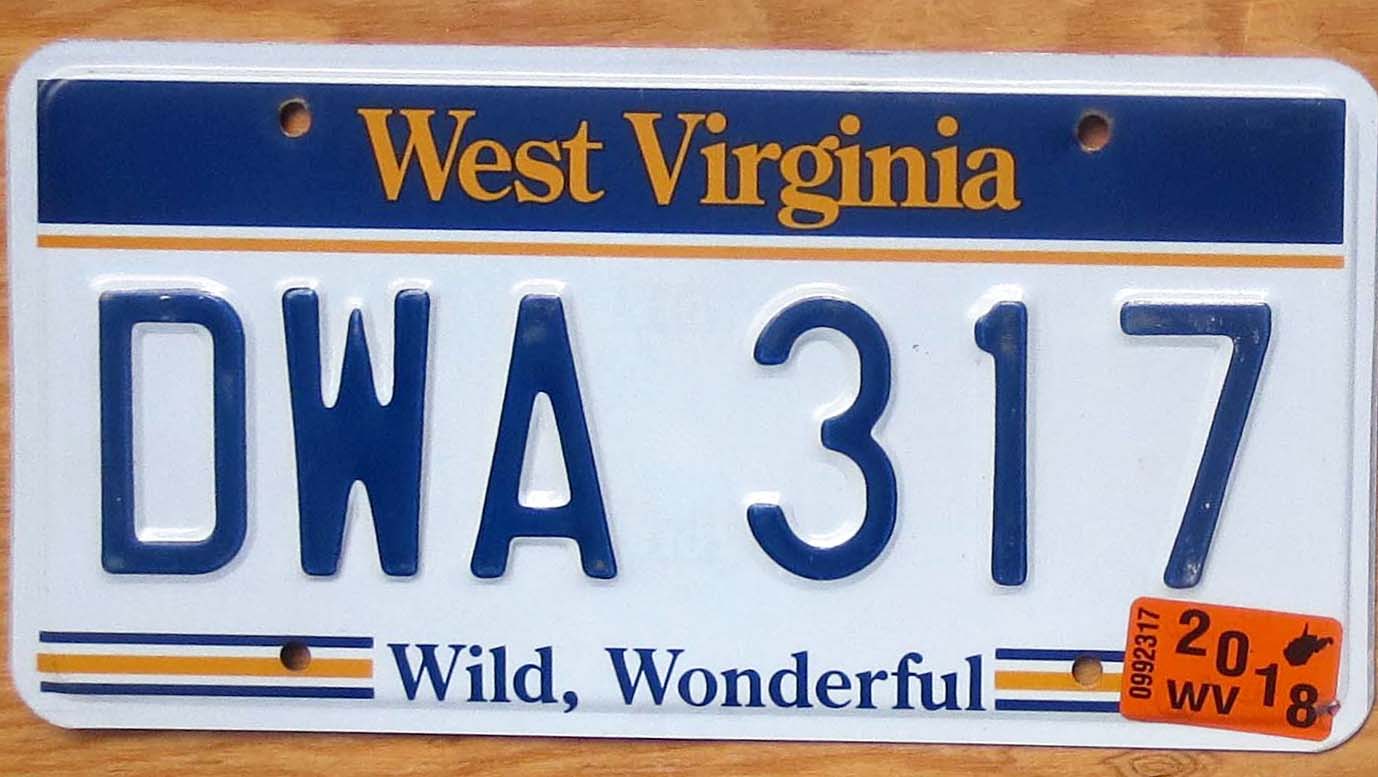 West Virginia | Product categories | Automobile License Plate Store ...