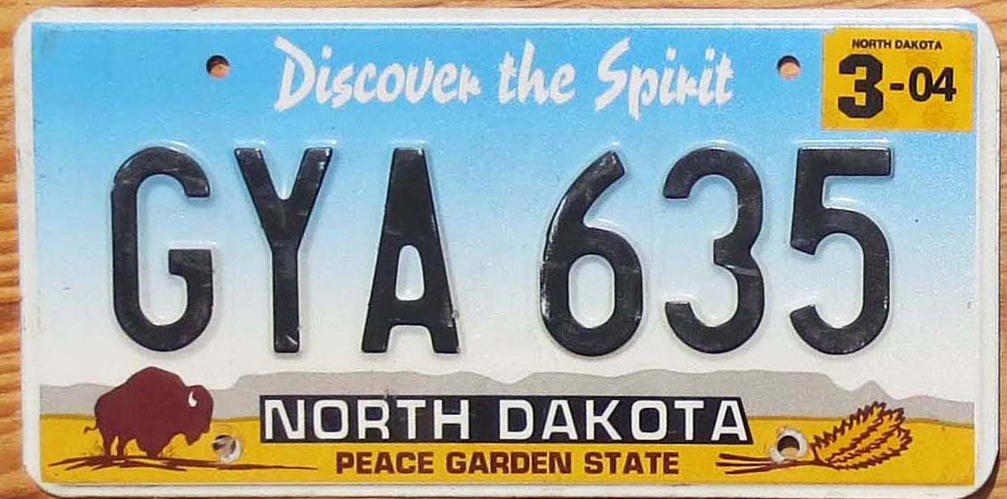 North Dakota | Product categories | Automobile License Plate Store ...