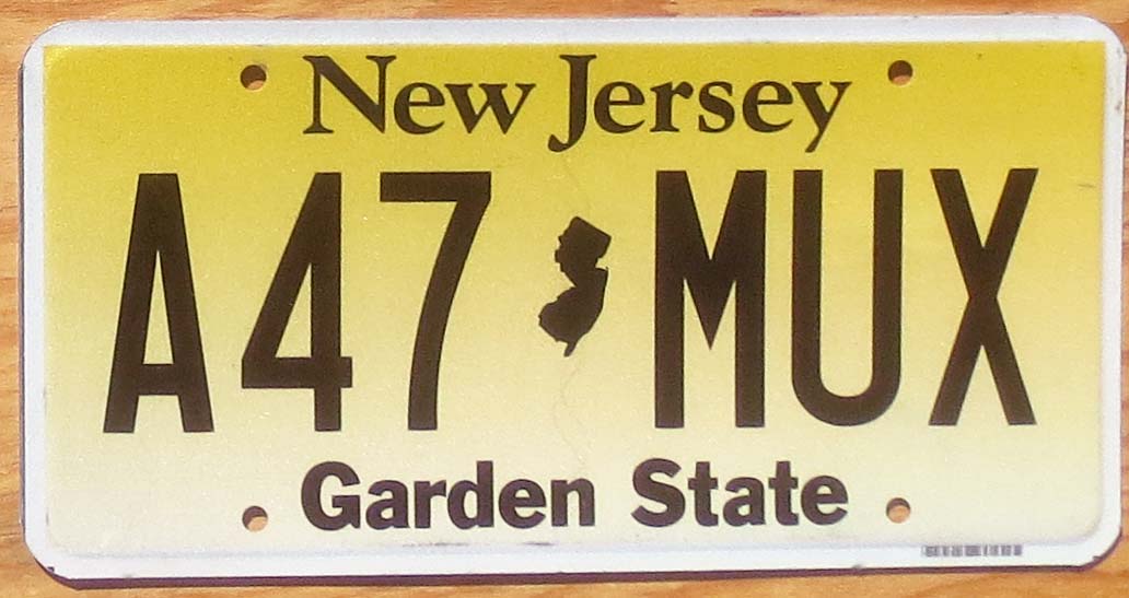 New Jersey | Product categories | Automobile License Plate Store ...