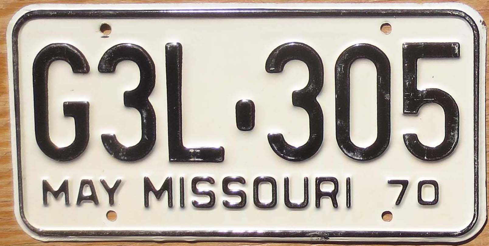 1970 Missouri exc - Automobile License Plate Store: Collectible License ...