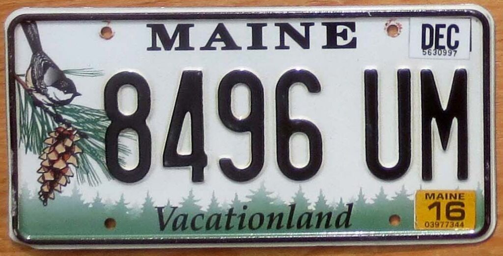 Maine Archives - Automobile License Plate Store: Collectible License ...