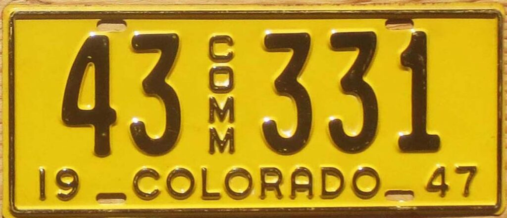 Colorado Archives - Automobile License Plate Store: Collectible License ...