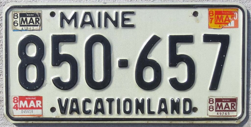 Maine Archives - Automobile License Plate Store: Collectible License ...