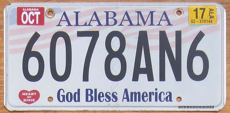 Alabama | Product categories | Automobile License Plate Store ...