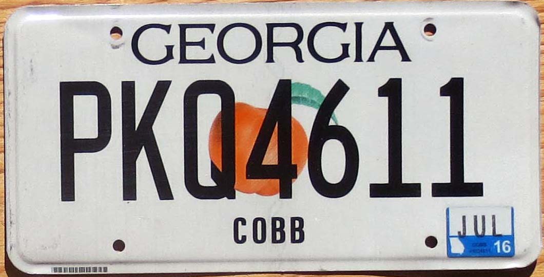 Georgia | Product categories | Automobile License Plate Store ...