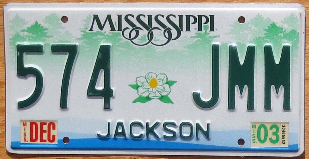 2003 Mississippi mint NICE PLATE - Automobile License Plate Store ...