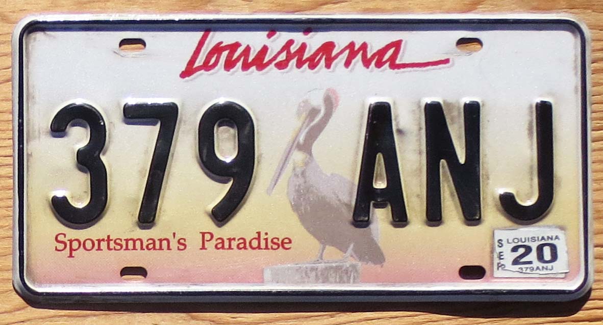 2020 Louisiana Pelican vg- | Automobile License Plate Store ...