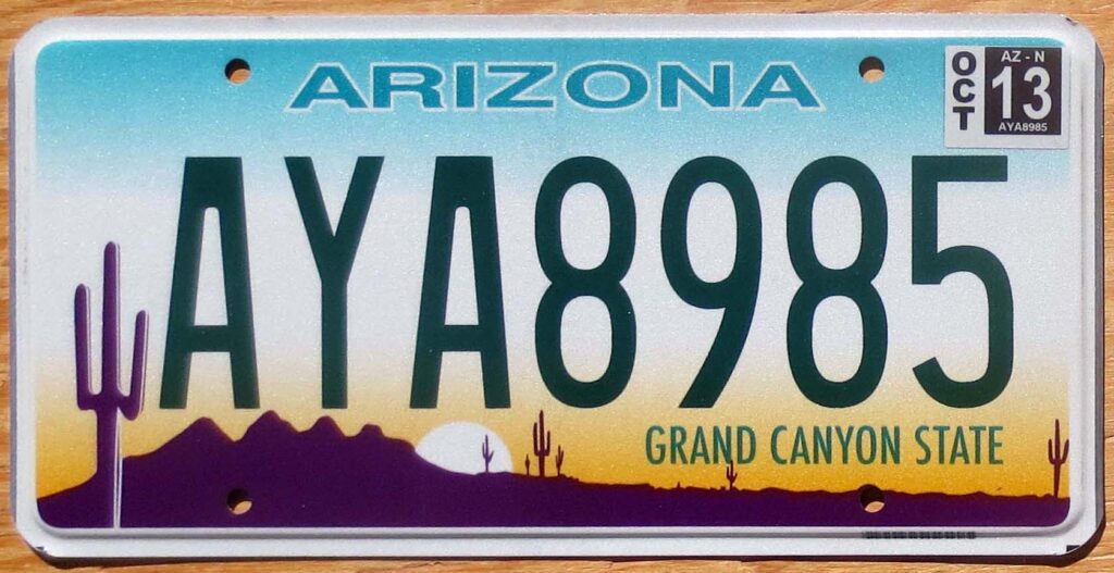 2013 Arizona mint NICE PLATE - Automobile License Plate Store ...