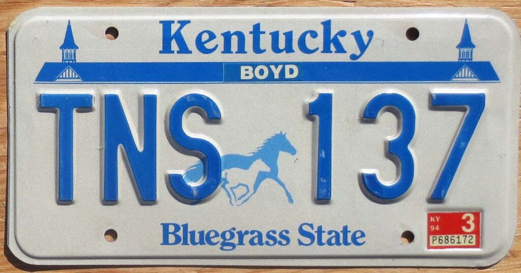 1994 Kentucky mint NICE PLATE - Automobile License Plate Store ...