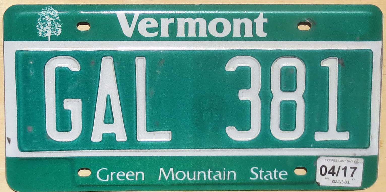 Vermont Archives - Automobile License Plate Store: Collectible License ...