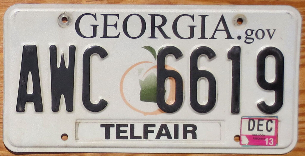 Georgia Archives - Automobile License Plate Store: Collectible License ...