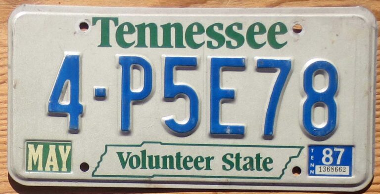 Tennessee | Product categories | Automobile License Plate Store ...