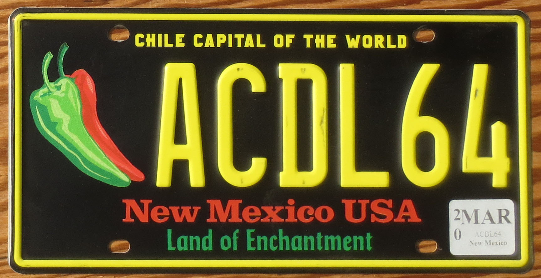 2020 New Mexico Chili Pepper vg - Automobile License Plate Store ...