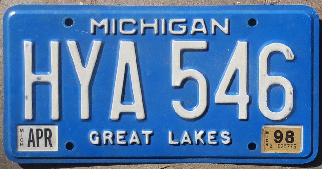 Michigan Archives - Automobile License Plate Store: Collectible License ...