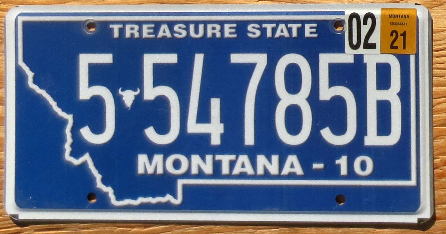 2021 Montana vg - Automobile License Plate Store: Collectible License ...