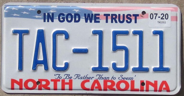 North Carolina Archives - Automobile License Plate Store: Collectible ...