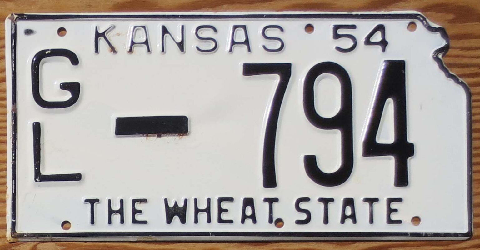 Kansas Archives - Automobile License Plate Store: Collectible License ...