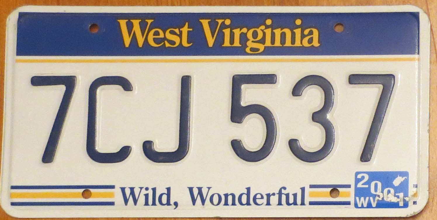 West Virginia Archives - Automobile License Plate Store: Collectible ...