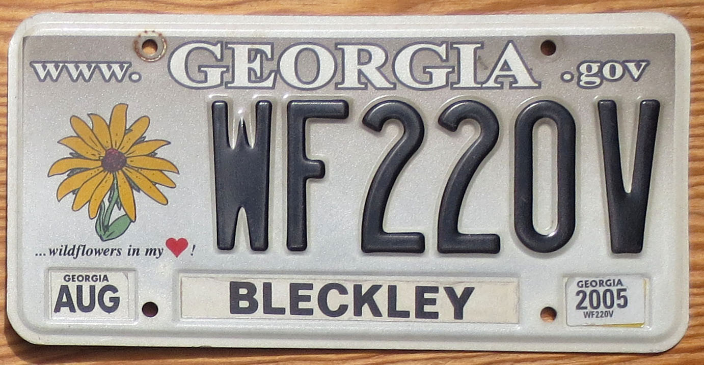 Georgia Archives - Automobile License Plate Store: Collectible License ...