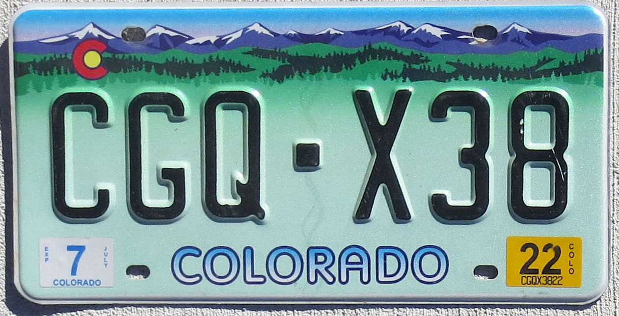 2022 Colorado new designer vg - Automobile License Plate Store ...